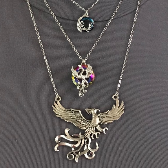 Hand Crafted | Jewelry | Rising Phoenix Silver Handmade 3layer ...